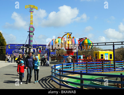 fairground rides at flambards theme park near helston,cornwall,england ...