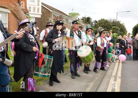 Traditional folk dancer, Dead Horse Morris man dressed as Morris 'fool ...