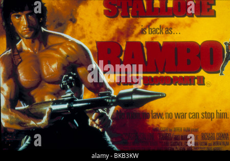MOVIE POSTER, RAMBO: FIRST BLOOD PART II, 1985 Stock Photo - Alamy