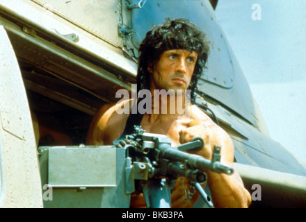 RAMBO III (1988) SYLVESTER STALLONE MULLET, VEST, BANDANA RM3 001 Stock ...