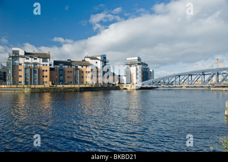 New apartments regenerated docks Leith Edinburgh Scotland Stock Photo ...