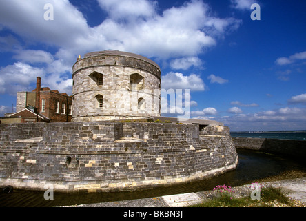 Calshot Castle, a Device Fort historic building on the Solent defending ...