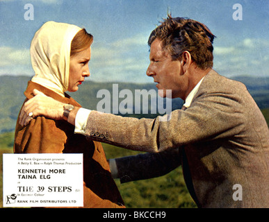 TAINA ELG, KENNETH MORE, THE 39 STEPS, 1959 Stock Photo - Alamy