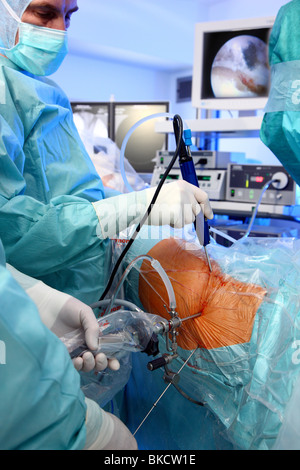 Hospital, surgery operation room, arthroscopic surgery of a hip Stock ...