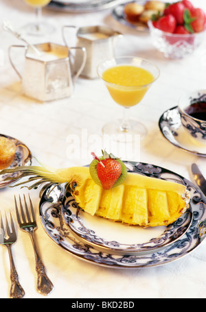 Elegant table with tasty breakfast Stock Photo - Alamy
