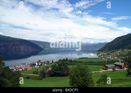 Innvik, Norway on Innviksfjorden Stock Photo - Alamy