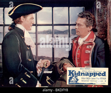Peter Finch & James Macarthur Film Kidnapped (1964) Characters: Alan ...