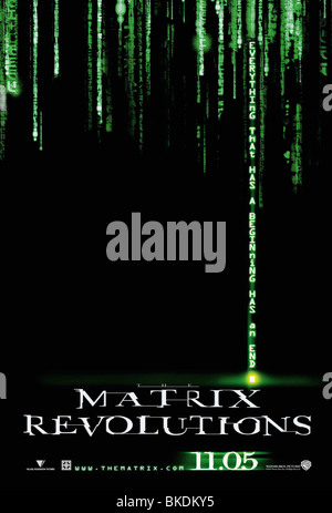 THE MATRIX REVOLUTIONS (2003) THE MATRIX 3 (ALT) POSTER MTX3 002-P3 ...