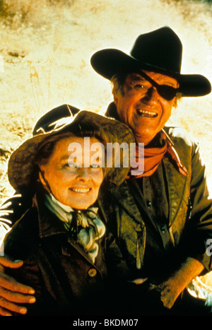 ROOSTER COGBURN (1975) KATHARINE HEPBURN, JOHN WAYNE, RICHARD ROMANCITO ...
