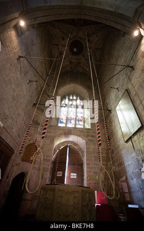 Bell ringer's rope Stock Photo - Alamy