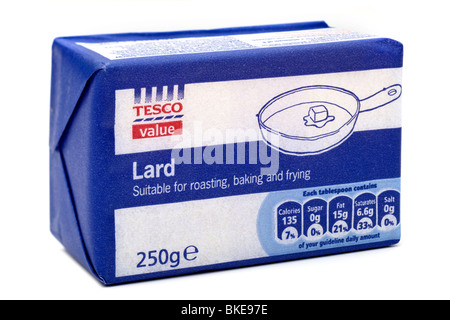 Block of white lard Stock Photo - Alamy