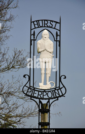 Hurstpierpoint Village Sign Sussex Stock Photo - Alamy