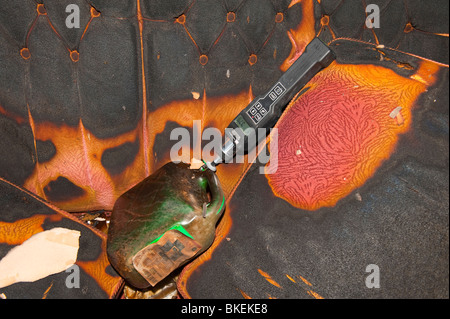 Accelerant detector measuring Volatile Organic Compunds at scene of ...