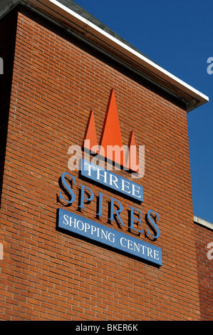 Three Spires Shopping Centre Lichfield UK Stock Photo - Alamy