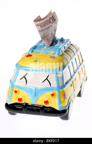 coin bank in form of a bus, ceramic Stock Photo - Alamy