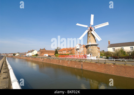 Maud Foster Windmill, Boston, Lincolnshire, UK. A working flour mill ...