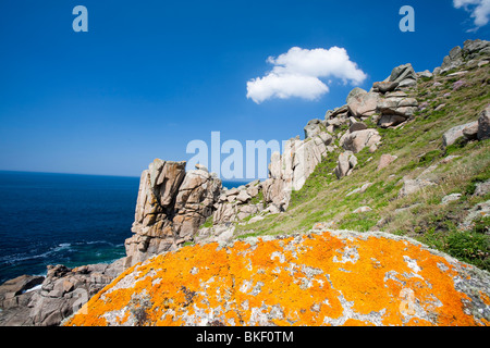 Cornish coastal scenery near Cape Cornwall UK Stock Photo - Alamy