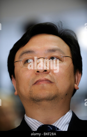 Wang Chuanfu, chairman and president of BYD, briefed the company's 2022 ...