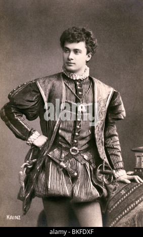 Actor Josef Kainz, as Don Carlos in his time at the Deutsches Theater ...