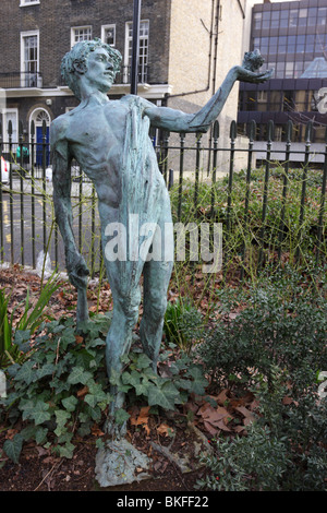 The Green Man Statue, situated in Woburn Square, London Stock Photo - Alamy