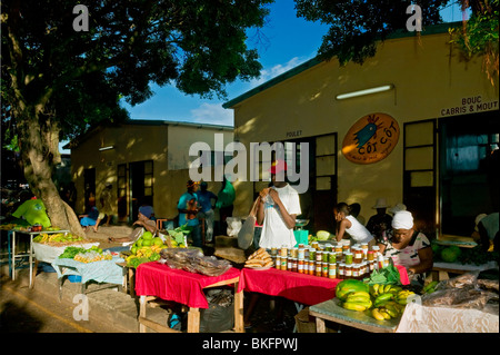 THE MARKET IN PORT MATHURIN, RODRIGUES ISLAND, MAURITIUS REPUBLIC Stock ...