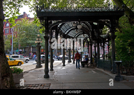 The Pioneer Square Pergola Stock Photo - Alamy