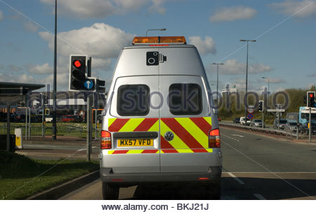 mobile safety camera van on bridge over uk motorway Stock Photo ...