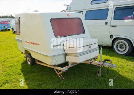 Tiny 1 person caravan Stock Photo - Alamy