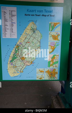 Map of Texel Stock Photo - Alamy