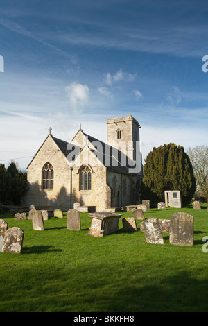 Holy Cross church in the Cotswold village of Avening, Gloucestershire ...