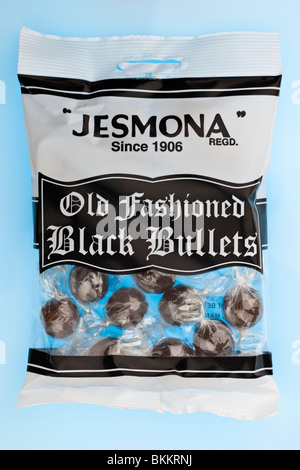 Black Bullets, Old Fashioned Sweets Stock Photo - Alamy