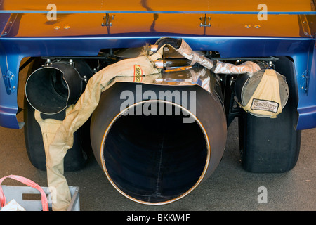 Fire Force Jet Engine car at the Big bang Santa Pod Raceway England ...