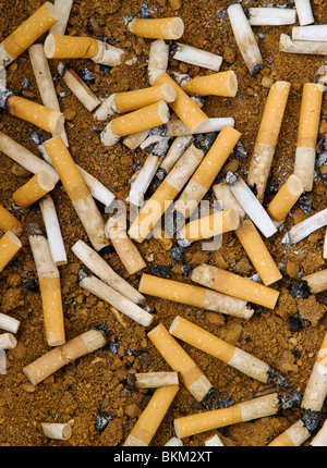 Sand bucket for cigarette butts Stock Photo - Alamy
