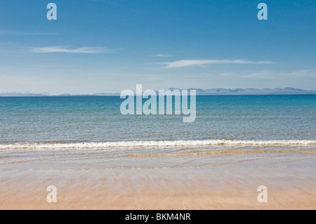 BIG SAND BEACH GAIRLOCH SCOTLAND PEOPLE ON THE BEACH AND IN THE SEA IN ...