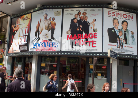 French CInema Theaters, Front, Movie Posters, Paris France, Billboards ...