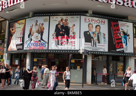 French CInema Theaters, Front, Movie Posters, Paris France, Billboards ...