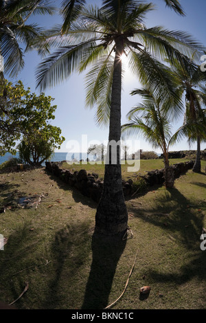 Hula platform (paa) on Lahilahi Point in Makaha, Hawaii Stock Photo - Alamy