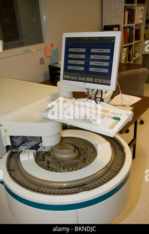 Abbott AxSym, an immunoassay system that is used for serology testing ...