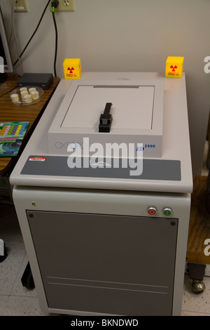 X-Ray machine in forensic crime lab. Used for diffraction analysis ...