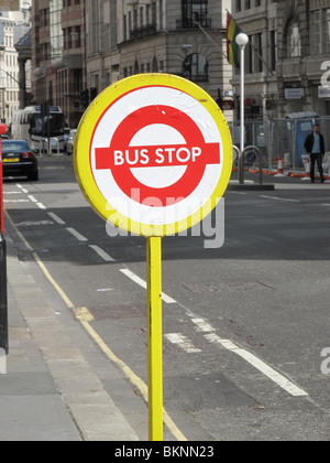 Temporary Bus Stop Stock Photo - Alamy