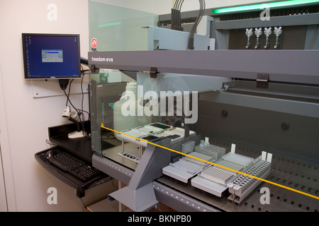 Robot in DNA forensics lab. These machines can run samples through ...