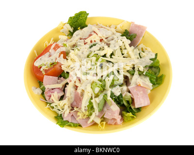 Chef Salad with Ham and Turkey Stock Photo - Alamy