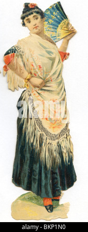 Lady Fanning Herself Stock Photo - Alamy