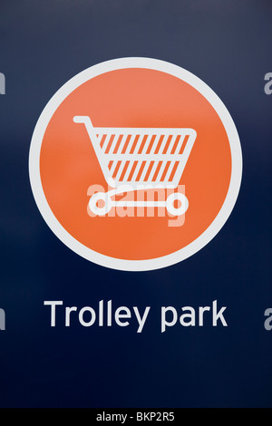 Trolley Park sign Stock Photo - Alamy