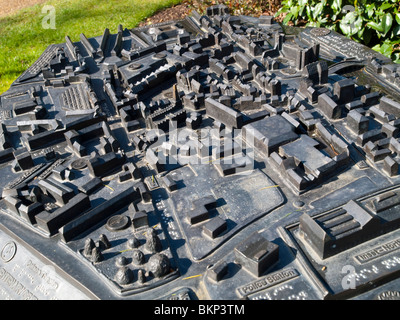 A 3D map of Newark Town Centre, Nottinghamshire England UK Stock Photo ...