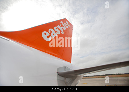 EasyJet Airline Company Limited. Aircraft in flight wing view Alicante ...