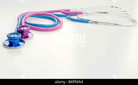 great image of pink and blue stethoscopes Stock Photo - Alamy