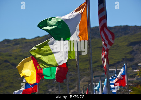 Nation Flags, Football World Cup, Capetown, South Africa Stock Photo ...