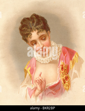 A lady in deep thought Stock Photo - Alamy