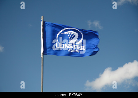 The Leinster Rugby flag flying over New Ross, Co Wexford, Ireland Stock ...